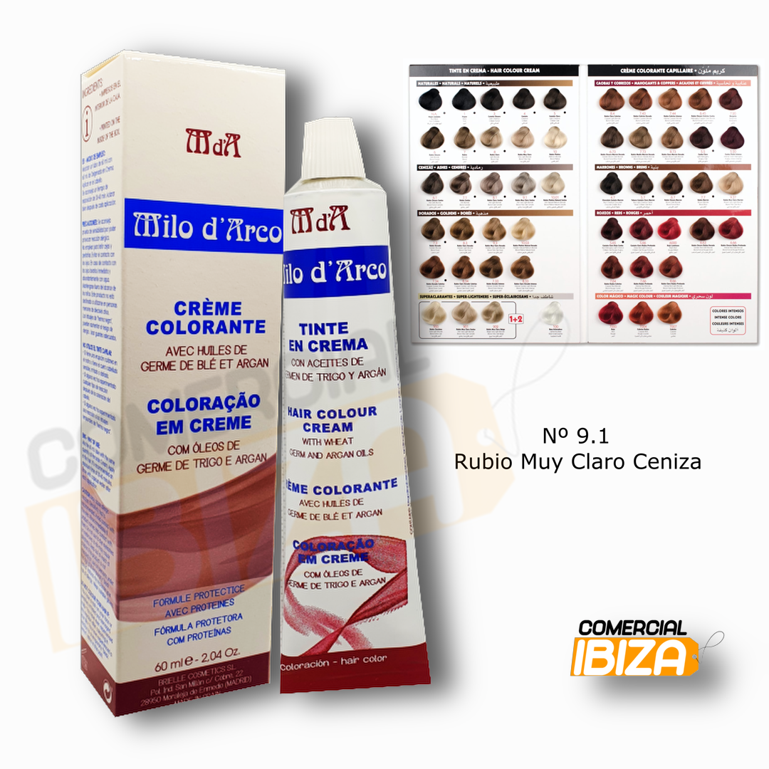 Milo D'Arco Tinte en Crema con aceite Germen de Trigo y Argan ...